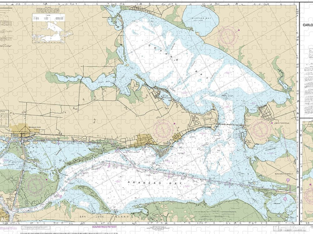 Nautical Chart-11314 Intracoastal Waterway Carlos Bay-redfish Bay ...