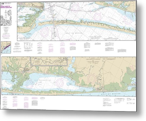 Nautical Chart-11319 Intracoastal Waterway Cedar Lakes-espiritu Santo ...