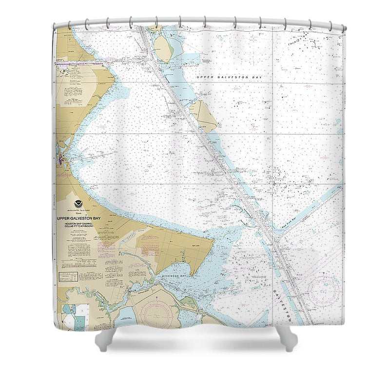 Nautical Chart-11327 Upper Galveston Bay-houston Ship Channel-dollar Pt ...