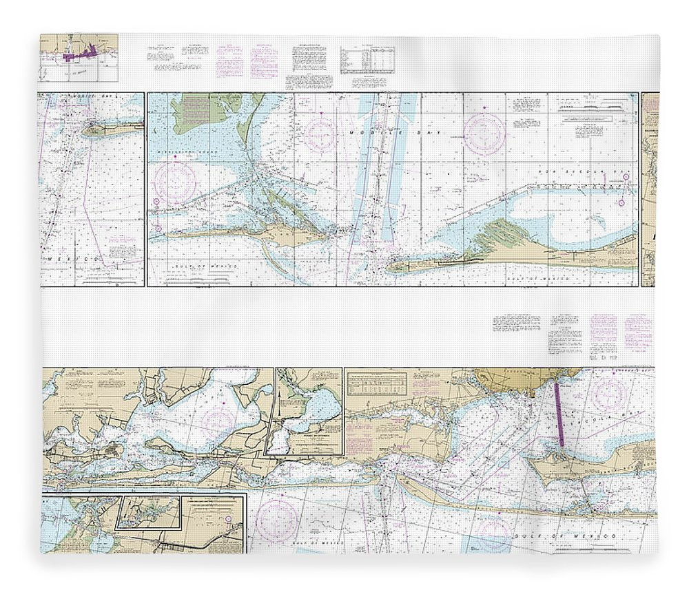 Nautical Chart-11378 Intracoastal Waterway Santa Rosa Sound-dauphin ...