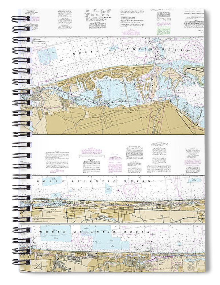 Nautical Chart-11467 Intracoastal Waterway West Palm Beach-miami ...