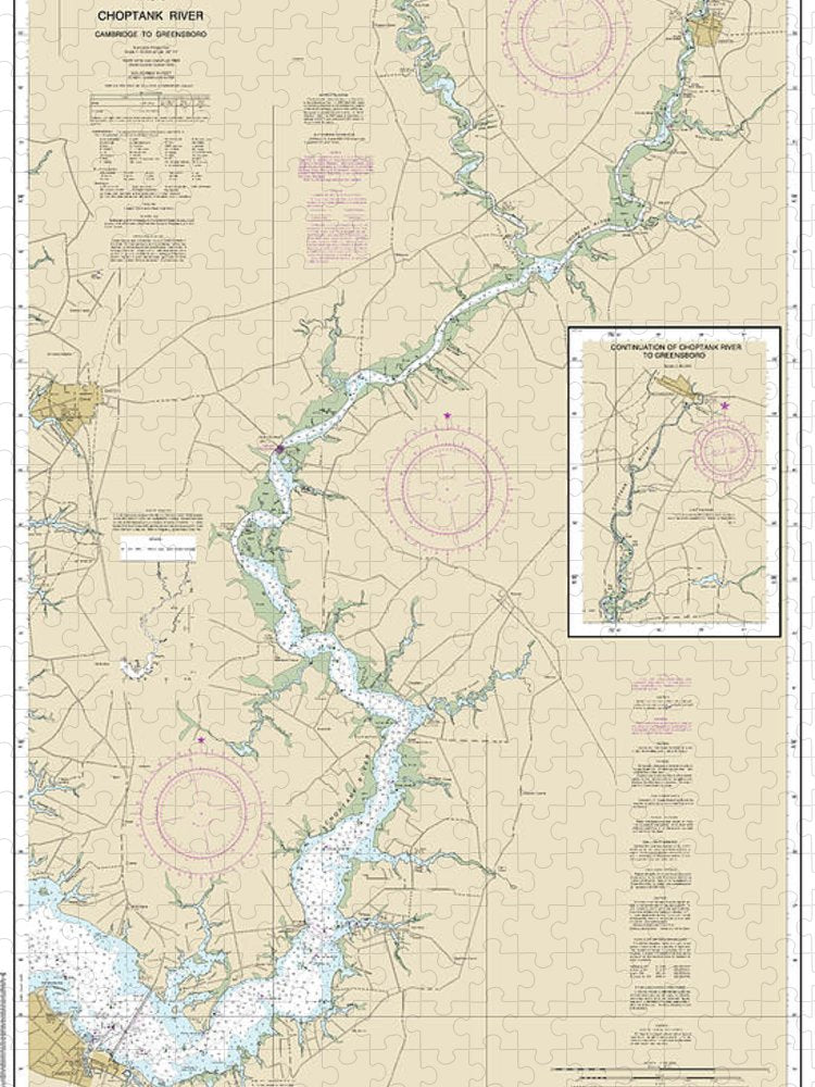 Nautical Chart-12268 Choptank River Cambridge-greensboro - Puzzle ...