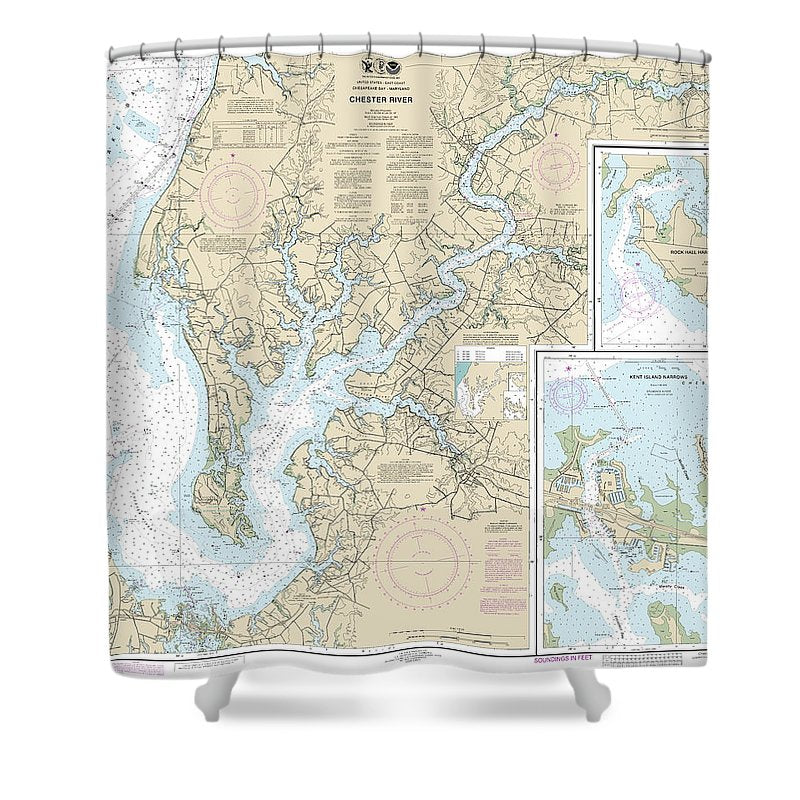 Nautical Chart-12272 Chester River, Kent Island Narrows, Rock Hall ...