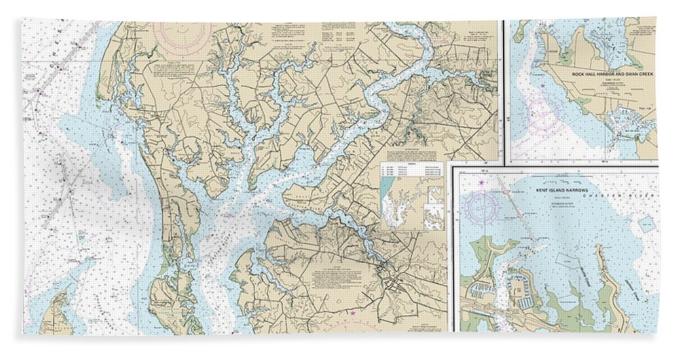 Nautical Chart-12272 Chester River, Kent Island Narrows, Rock Hall ...