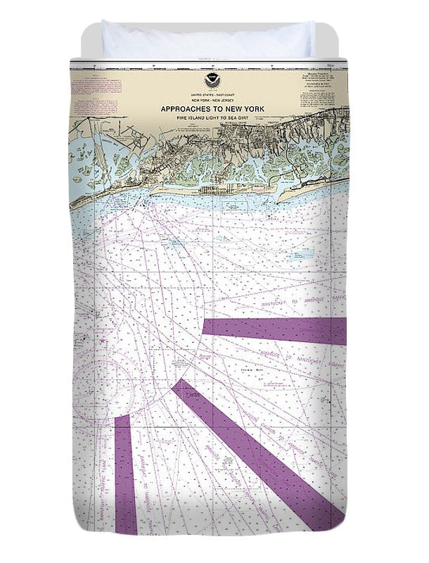 Nautical Chart 12326 Approaches New York Fire Lsland Light Sea Girt ...