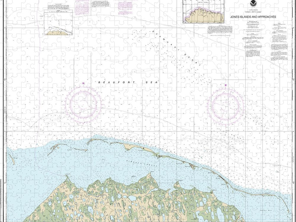 Nautical Chart-16062 Jones Islands-approaches - Puzzle | Nautical ...