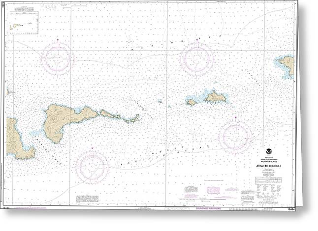 Nautical Chart-16484 Atka Island-chugul Island Atka Island - Greeting ...