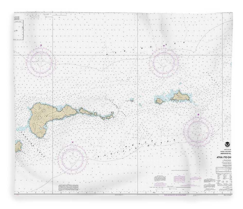Nautical Chart-16484 Atka Island-chugul Island Atka Island - Blanket ...
