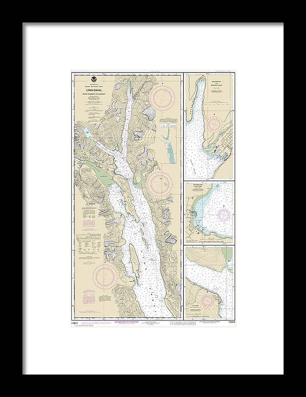 Nautical Chart-17317 Lynn Canal-point Sherman-skagway, Lutak Inlet ...