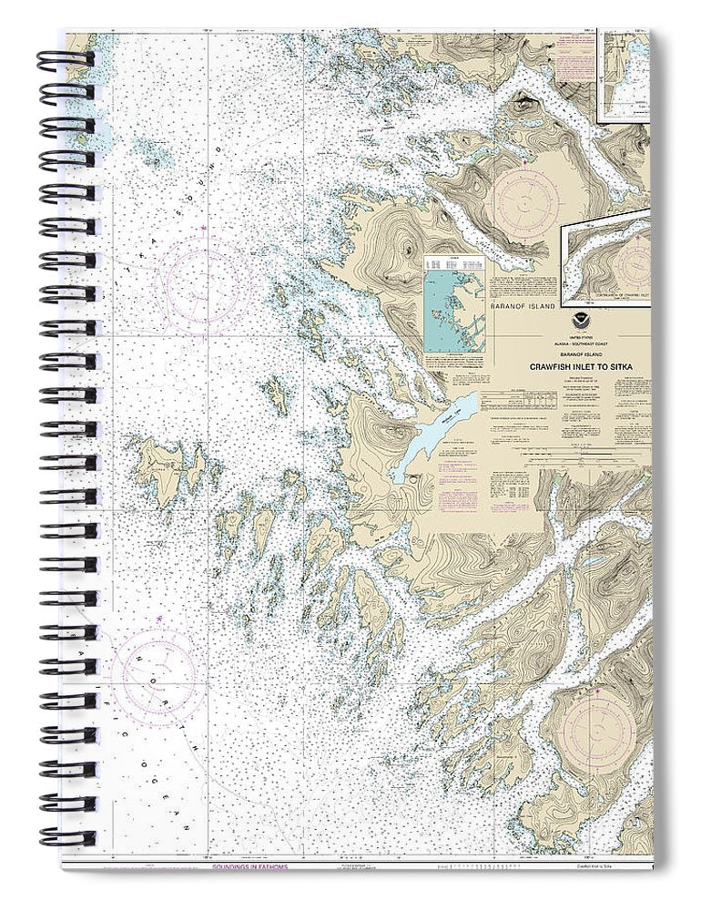Nautical Chart-17326 Crawfish Inlet-sitka, Baranof I, Sawmill Cove ...