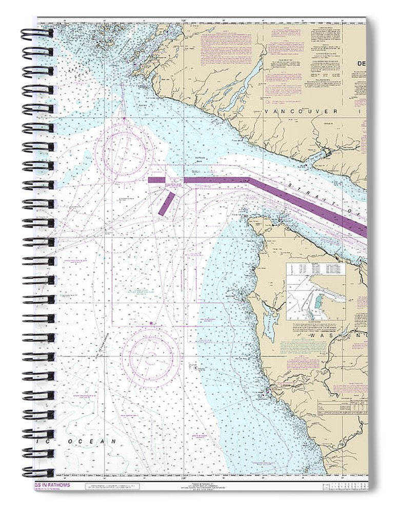Nautical Chart-18480 Approaches-strait-juan De Fuca Destruction Lsland ...