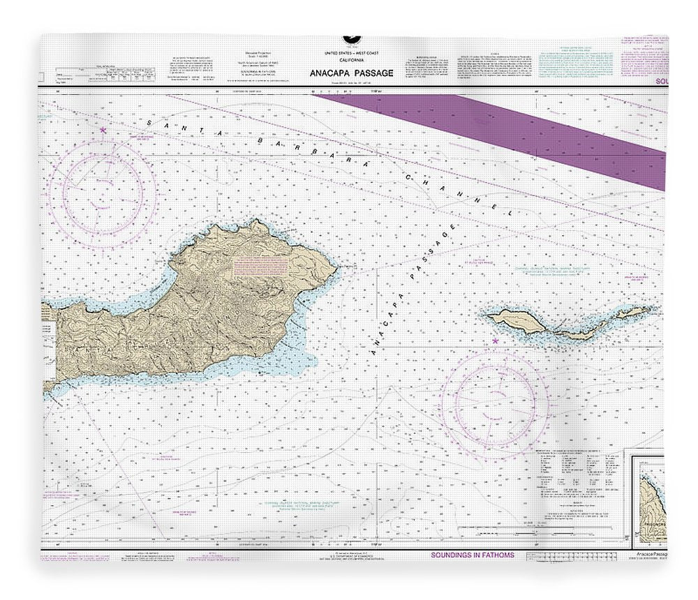 Nautical Chart-18729 Anacapa Passage, Prisoners Harbor - Blanket ...
