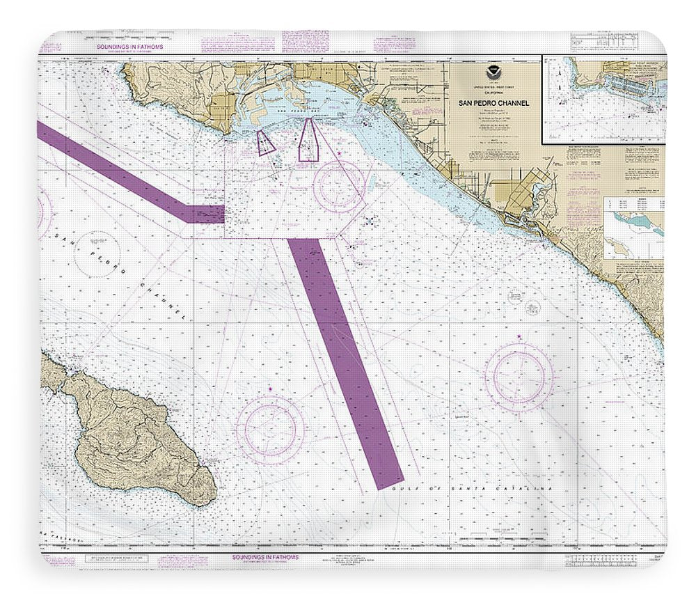 Nautical Chart 18746 San Pedro Channel, Dana Point Harbor Blanket ...