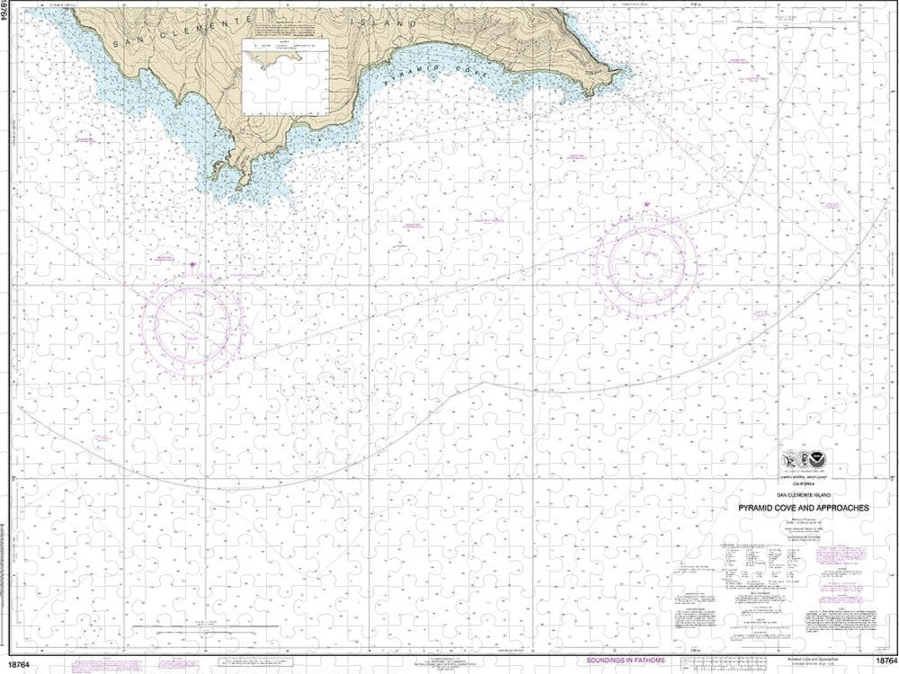 Nautical Chart-18764 San Clemente Island Pyramid Cove-approaches ...