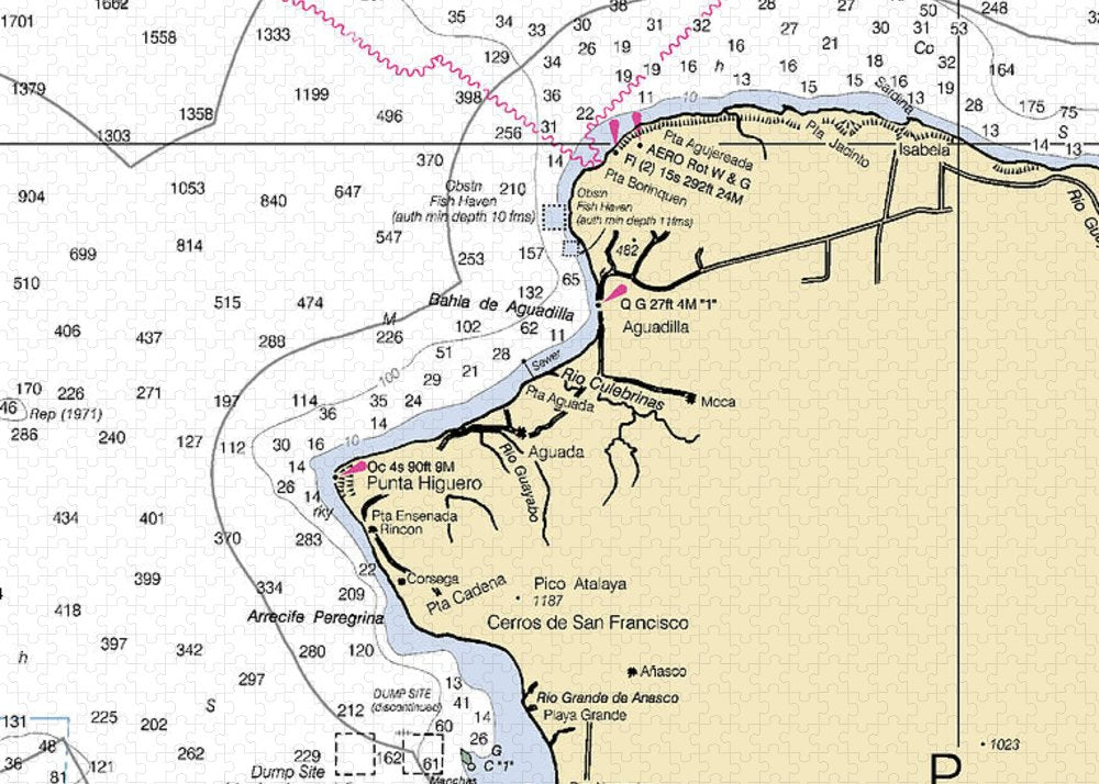 Punta Higuero-puerto Rico Nautical Chart - Puzzle | Nautical products for sea lovers