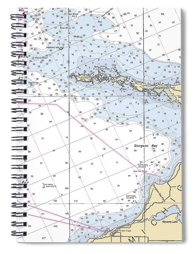 Sturgeon Bay With Waugoshance Island-lake Michigan Nautical Chart ...