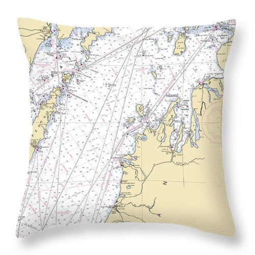 Upper Lake Michigan With Green Bay-lake Michigan Nautical Chart - Throw ...